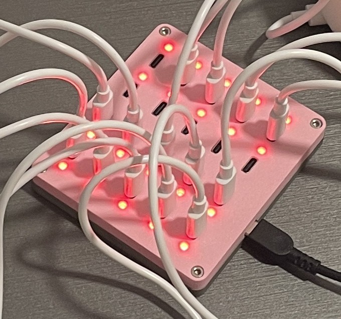 20 port USB-C charger | KittenLabs